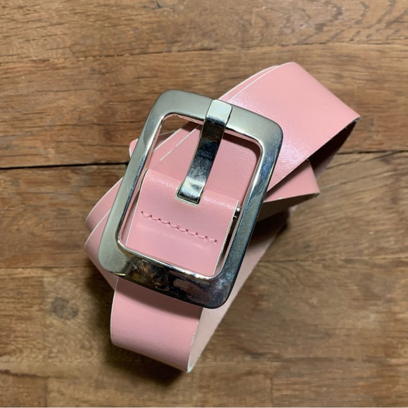 Accessories | Italian Pink Leather Belt | Poshmark